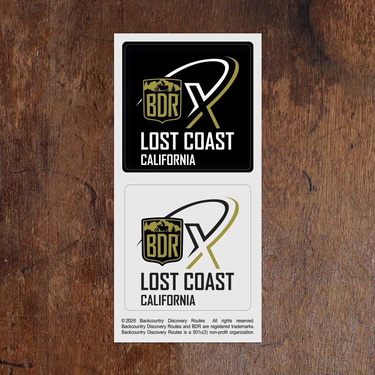 Lost Coast BDR-X Route Decal – Backcountry Discovery Routes