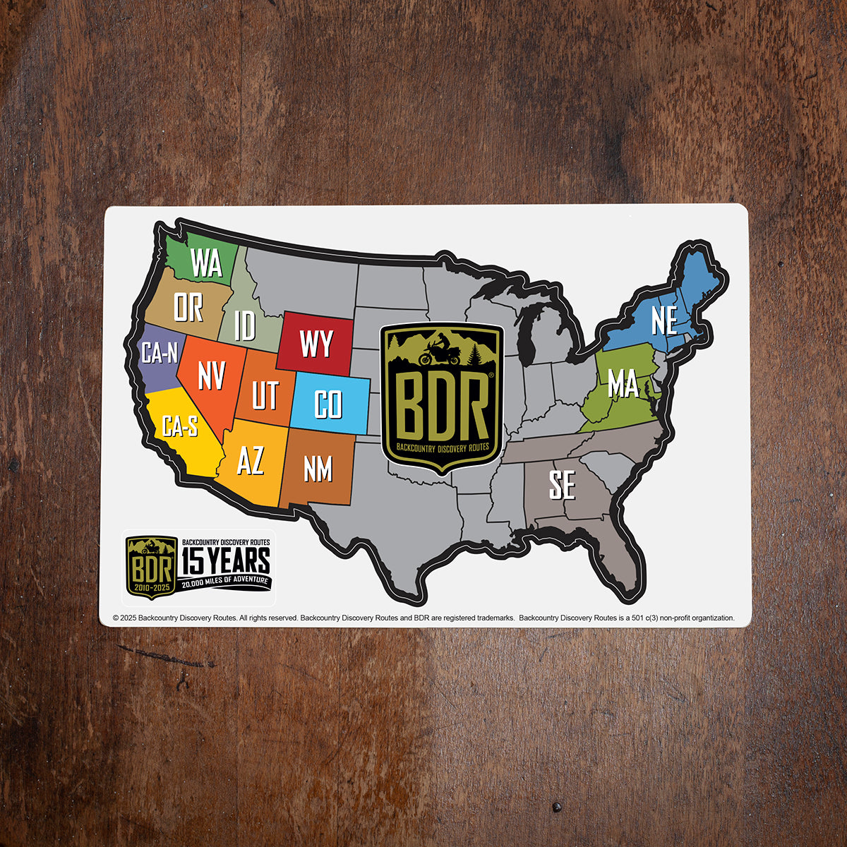 BDR Map Decal – Backcountry Discovery Routes