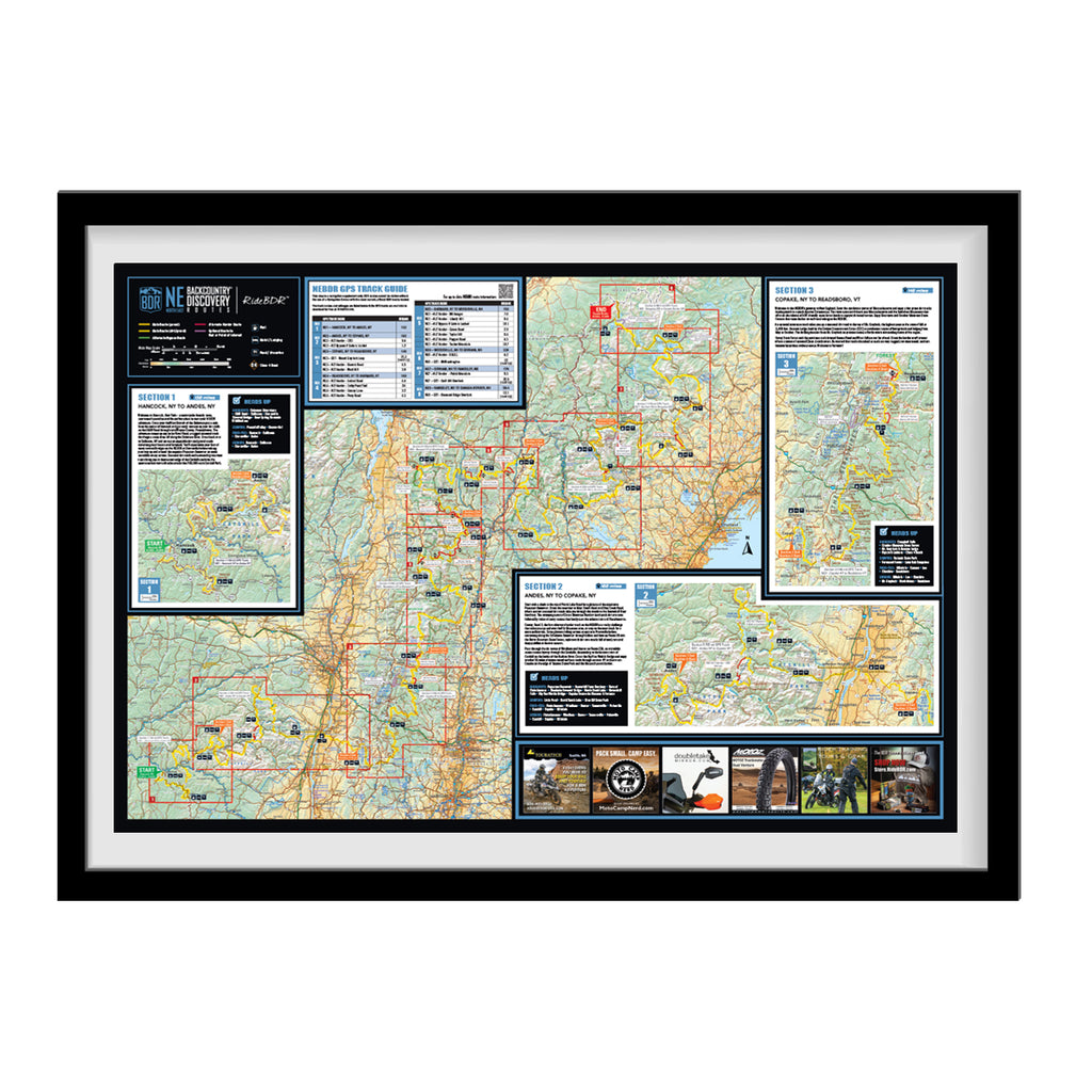North East BDR Flat Map – Backcountry Discovery Routes