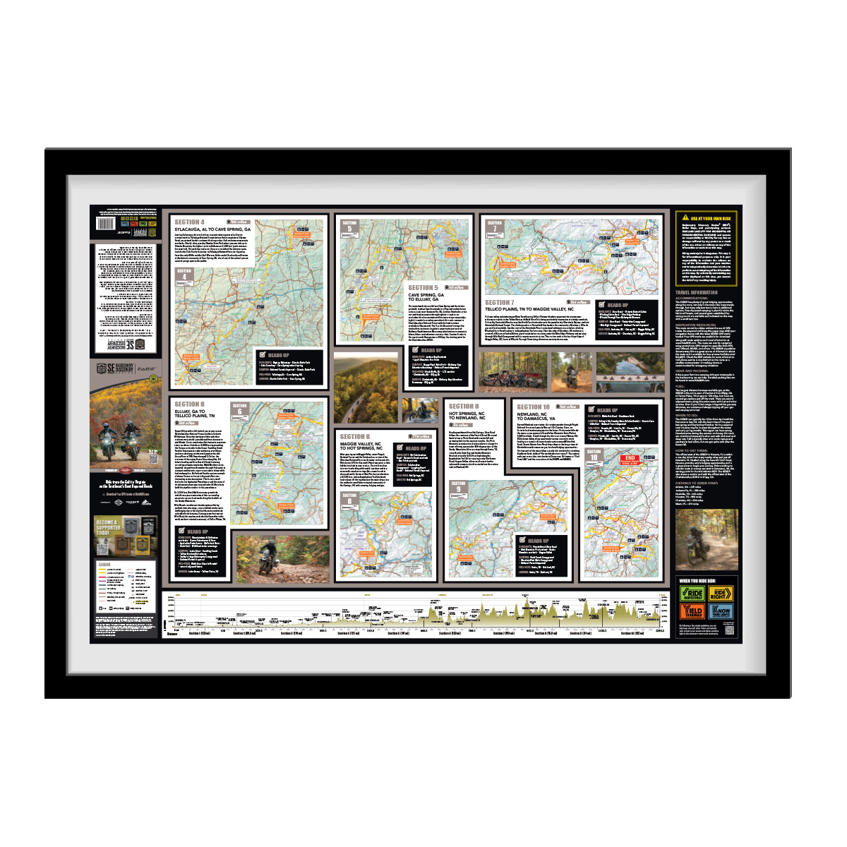 South East BDR Flat Map – Backcountry Discovery Routes