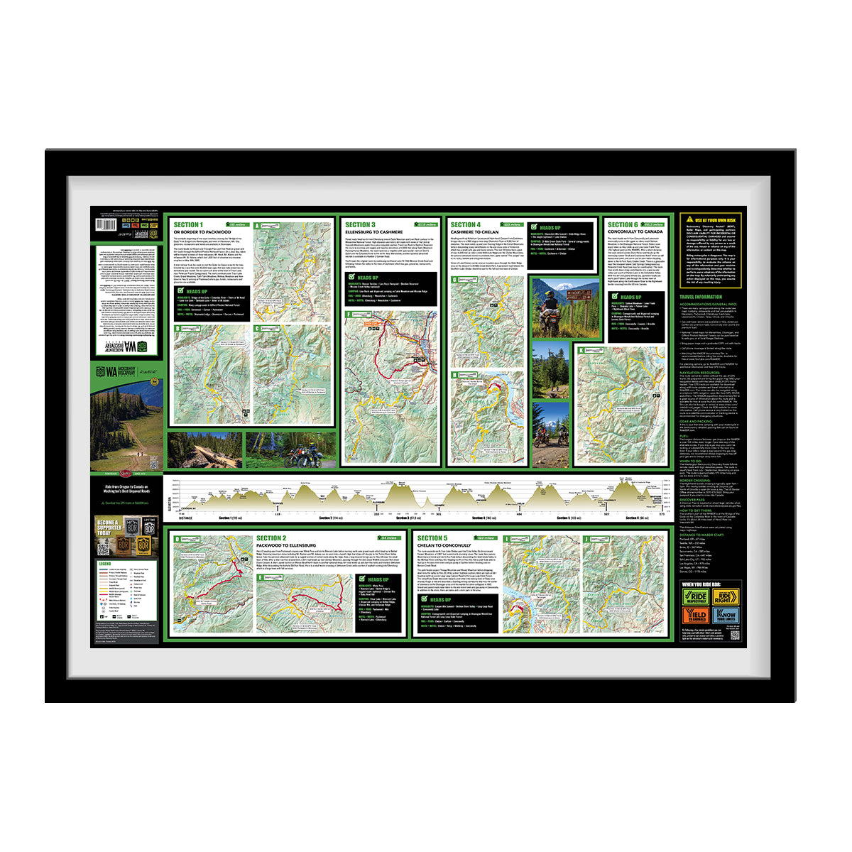 Washington BDR Flat Map – Backcountry Discovery Routes