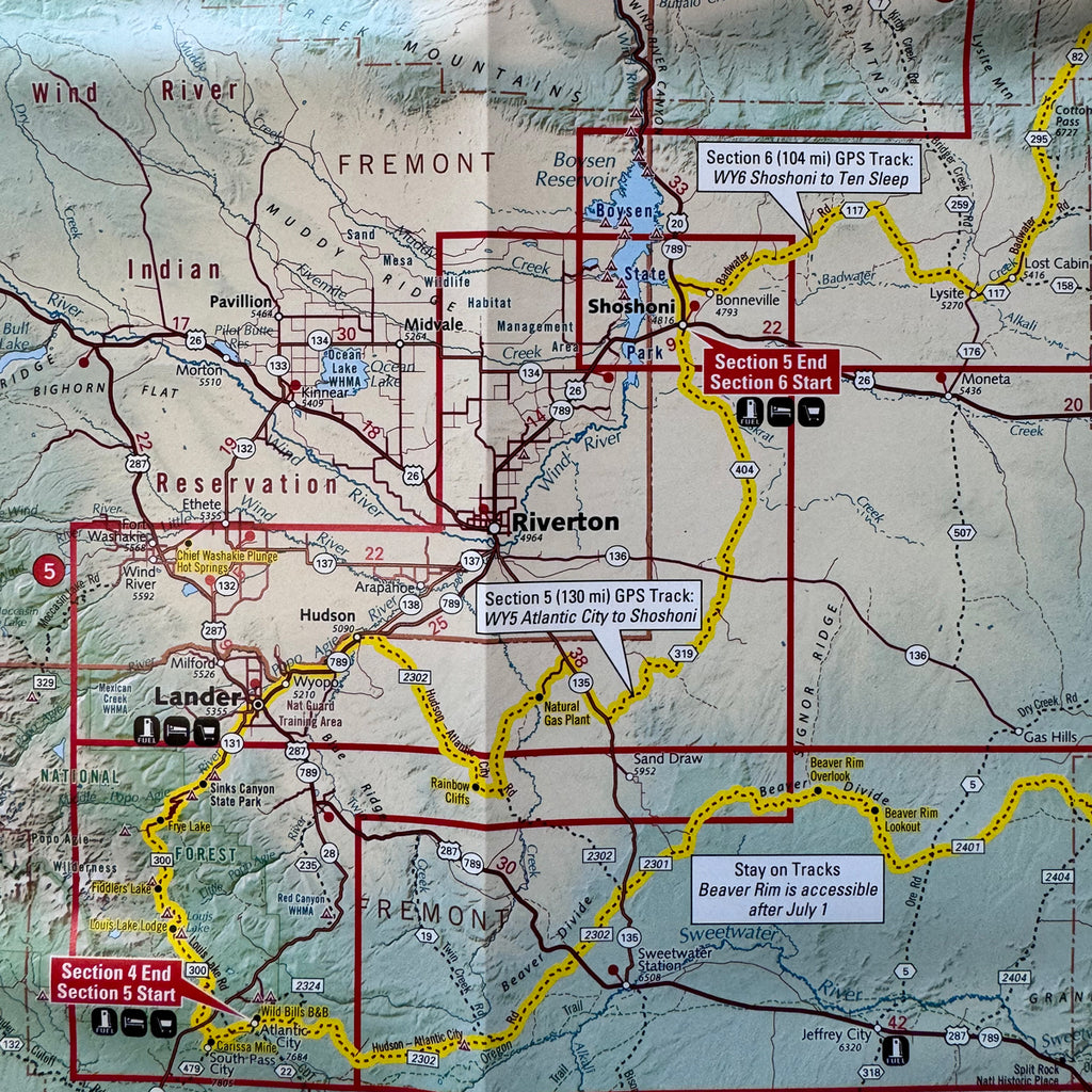 Wyoming BDR Map (WYBDR) – Backcountry Discovery Routes