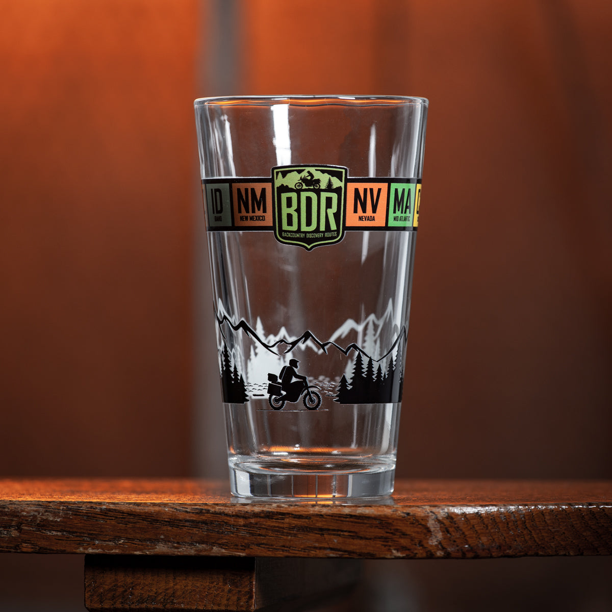 BDR Pint Glass – Backcountry Discovery Routes